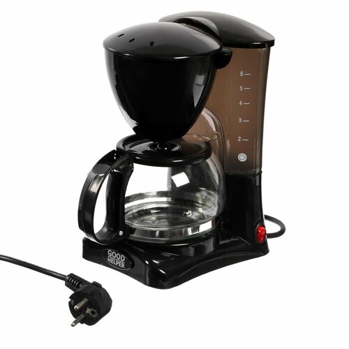 GOODHELPER Кофеварка GOODHELPER СМ-D102, капельная, 650 Вт, 0.65 л, чёрная