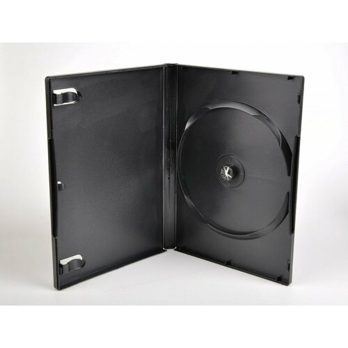 DVD Box (коробка) на 1 диск (черный футляр, высокий), 14 мм
