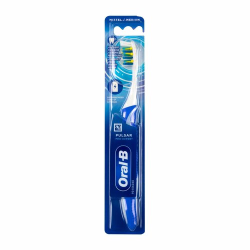 Зубная щетка с батарейным питанием Oral-b Pulsar Pro Expert Medium, синяя, 1шт.