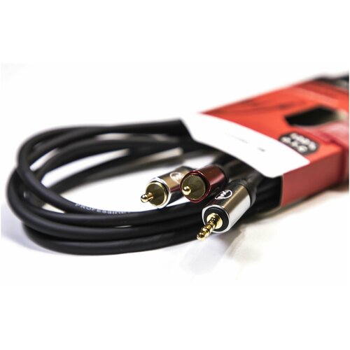 Аудио кабель MUZKABEL EYC052 - 2 метра, MINI JACK (3.5) - 2RCA