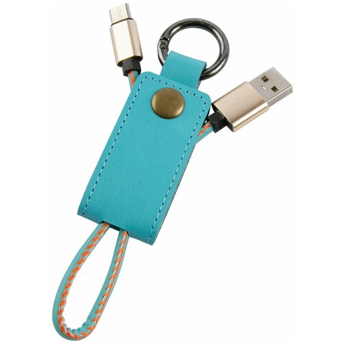 Кабель-брелок MB Mobility USB – Type-C, 25 см, голубой