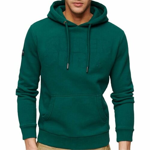 Худи Superdry VINTAGE CORE SOURCE HOOD, размер L, зеленый