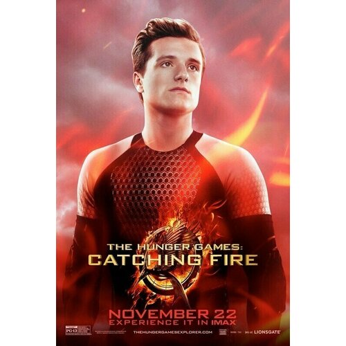 Плакат, постер на бумаге Голодные игры: И вспыхнет пламя (The Hunger Games Catching Fire), Френсис Лоуренс. Размер 21 х 30 см