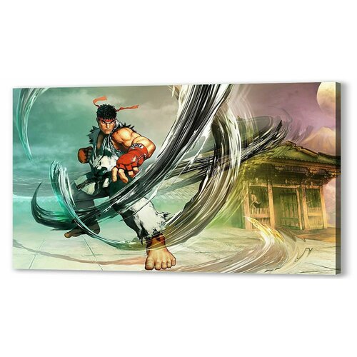Плакат, постер на холсте Street Fighter V. Размер 30 х 42 см