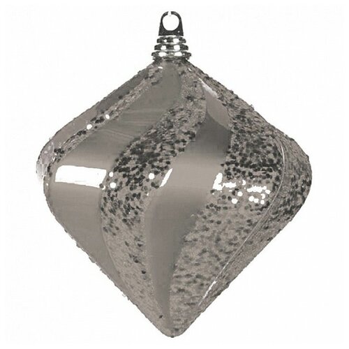 Елочная фигура Алмаз, 25 см, цвет серебряный, 1шт