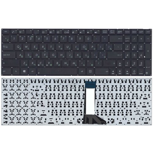 Клавиатура для ноутбука Asus X551 X551CA X551MA черная без рамки (плоский Enter) арт 011483