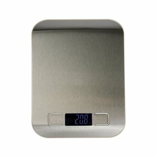 Весы кухонные LuazON LVE-028, электронные, до 5 кг, металл (комплект из 2 шт)