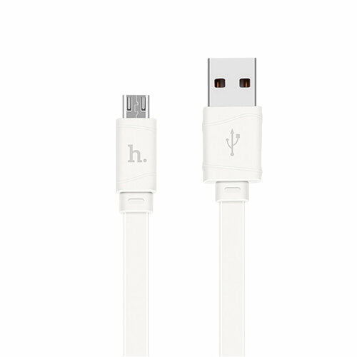 Кабель USB HOCO X5 Bambo USB - MicroUSB, 2.4А, 1 м, белый