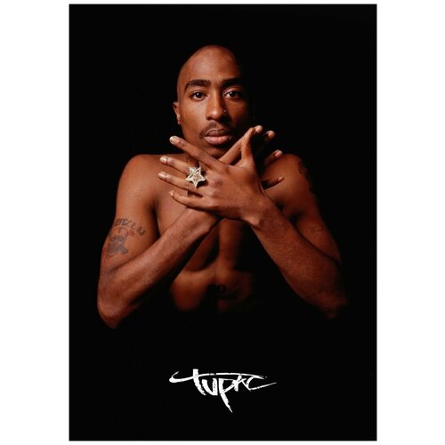 Плакат, постер на бумаге Tupac-2pac/Тупак Шакур. Размер 60 х 84 см