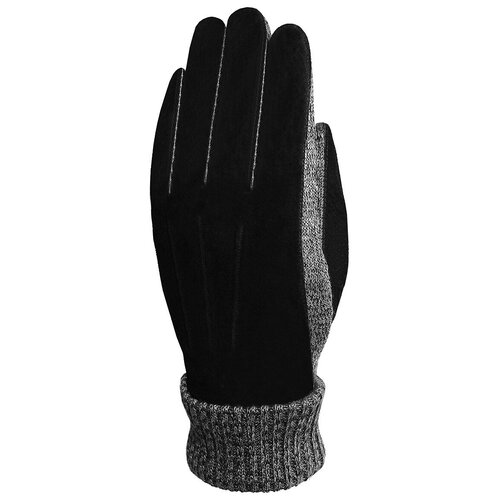 Перчатки  malgrado, размер 8.5, серый, черный