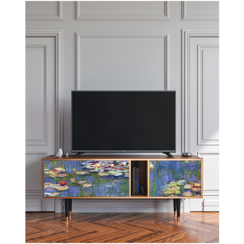 ТВ-Тумба - STORYZ - T1 The water lily pond by Claude Monet, 170 x 69 x 48 см, Орех