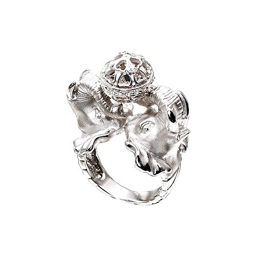 Перстень Альдзена Саванна К-25034, серебро, 925 проба, родирование, фианит, размер 18.5, серебряный