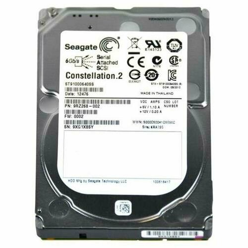 Жесткие диски Seagate Жесткий диск Seagate 1TB 7.2K 6Gb SAS 2.5 9RZ268-002