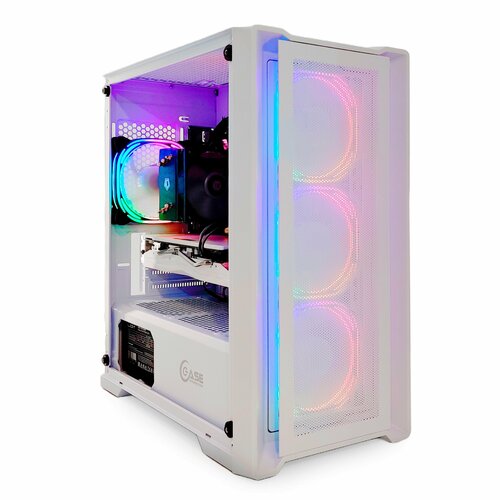 Игровой PC юкомс i3 4150, RX 580 8GB, SSD 480GB, 8GB DDR3, БП 450W, win 10 pro, White game case