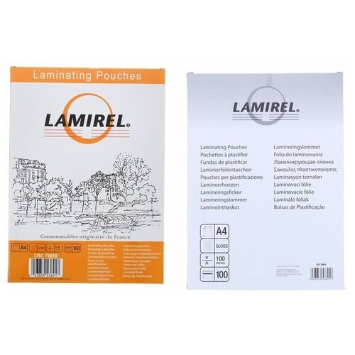Lamirel Пленка для ламинирования 100шт Lamirel А4, 100мкм