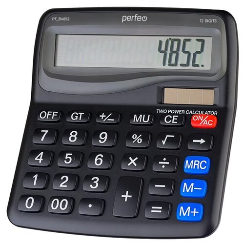 Калькулятор Perfeo Black PF_B4852