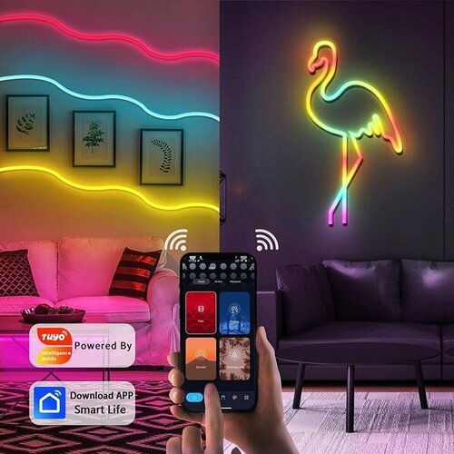 Светильник граффити неоновая лента Wi -Fi Bluetooth DIY 16 миллионов цветов