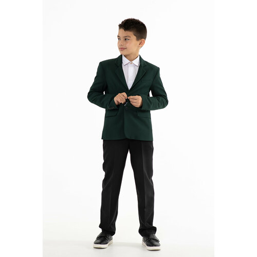 Школьный пиджак Инфанта, размер 134/64, зеленый