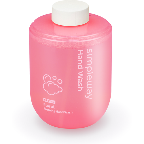 Жидкое мыло для дозатора Simpleway, антибактериальное увлажняющее, 300 мл (розовое)