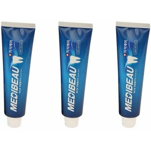 MEDIBEAU Зубная паста общего ухода Dental Clinic Blue, с мятным ароматом, 120 г, 3 шт