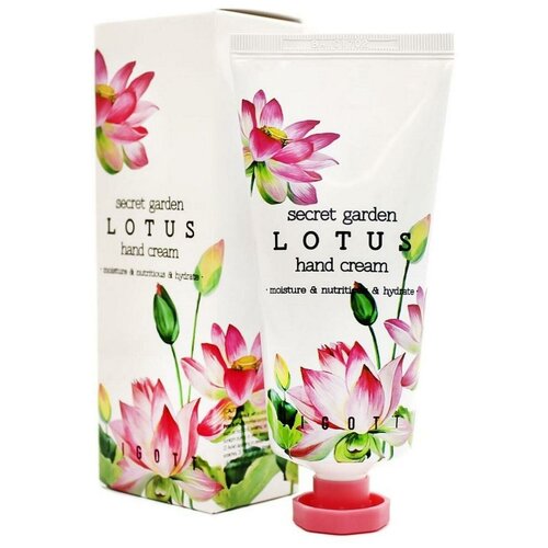 Jigott, Крем для рук с экстрактом лотоса Jigott Secret Garden Lotus Hand Cream