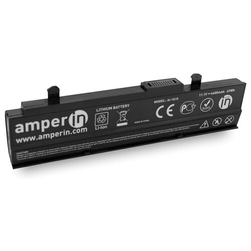 Аккумуляторная батарея Amperin для ноутбука Asus EEE 1015 11.1V 4400mAh (49Wh) AI-1015 черная