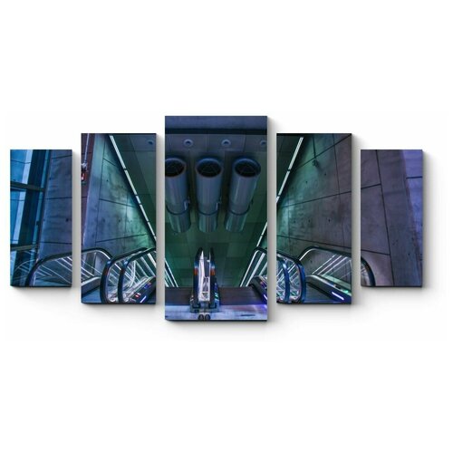 Модульная картина Современный эскалатор в метро170x94
