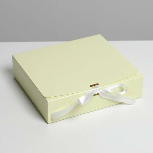 Коробка складная «Желтая», 20 х 18 х 5 см (1шт.)