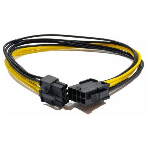 Cablexpert Удлинитель кабеля питания PCI-Express 6+2pin M/ PCI-Express 6+2pin F, 30см (CC-PSU-84)