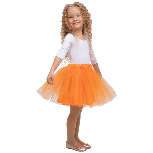 Школьная юбка Вестифика, размер 30, оранжевый