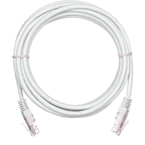 Патч-корд 0.5м Белый NETLAN RJ45 U/UTP 4 пары