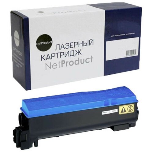 Картридж NetProduct N-TK-570C, 12000 стр, синий