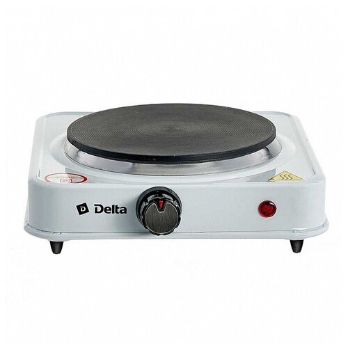 Электроплитка DELTA D-704 одноконфорочная диск белая