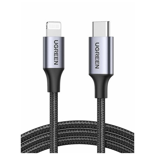 Аксессуар Ugreen US304 USB-C - Lightning 2m Black 60761