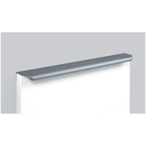 Мебельная ручка торцевая MONTE, длина - 497 мм, установочный размер - 448 мм, цвет - Серый, алюминий, RT110GR