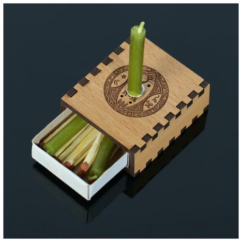 Набор ларец желаний "Богатство" со свечками, 5,2х4,5х2 см