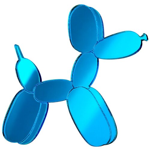 Брошь MONOLAMA Собака из воздушных шариков, голубой