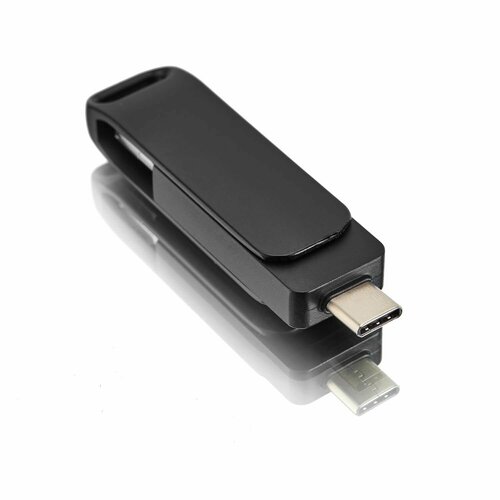 USB флешка, USB flash-накопитель, Флешка Ultra 3 в 1 (USB + micro USB + Type-C), 16 ГБ, черная, арт. F38 30шт