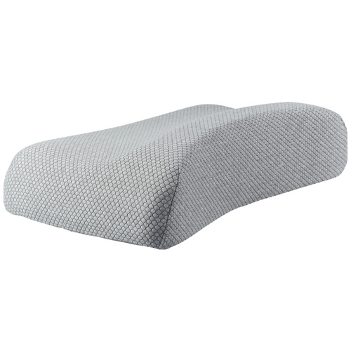Подушка ортопедическая для сна с эффектом памяти под голову SOLA FOR MAN, Высота валиков 11 до 14 см, Цвет: стальной-серый трелакс