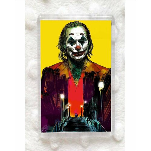 Магнит акриловый прямоугольный BUGRIKSHOP принт "Джокер, Joker" - J0012
