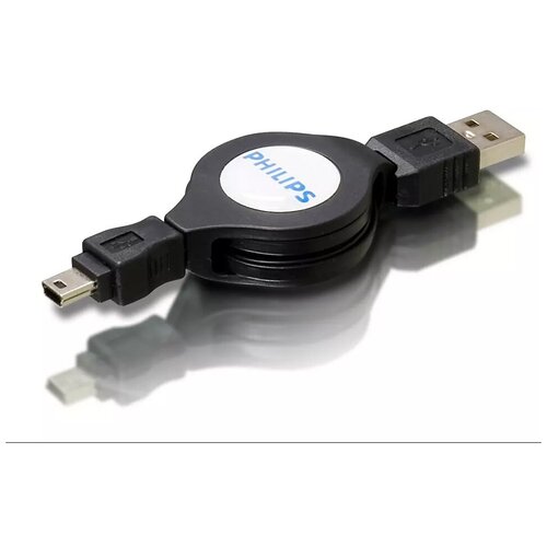 Кабель FireWire 6 pin - 4 pin Philips SJM2122/10 (вытягивающийся, 0.8м)