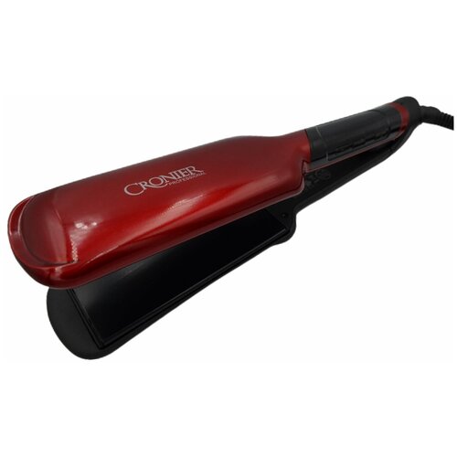 Профессиональный выпрямитель (утюжок) для волос CR-802A, 45 Вт с керамико-турмалиновым покрытием, красный
