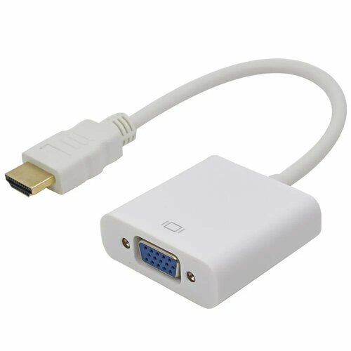 Переходник HDMI VGA адаптер для мониторов, компьютеров, ноутбуков, PC, телевизоров, проекторов