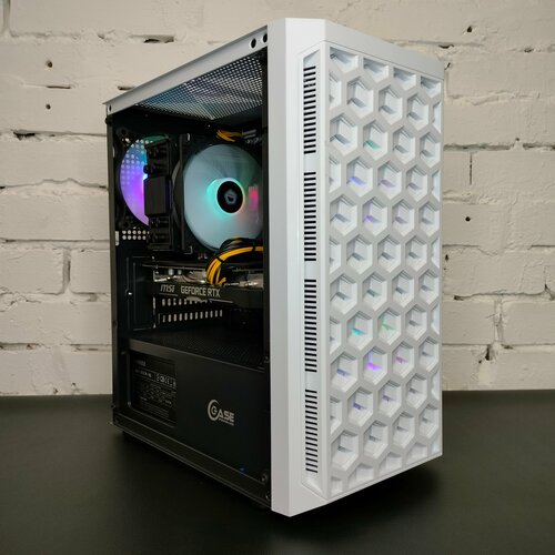 Игровой компьютер / системный блок Bunker Intel i5 10400f RTX 2060 super (8gb) DDR4 32gb ssd 512 Powercase Mistral Micro T3W Mesh LED