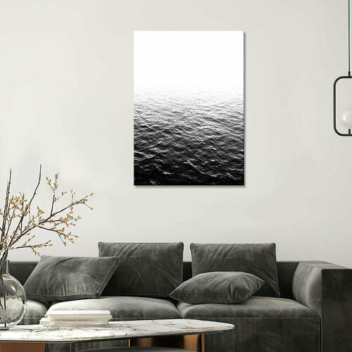 Интерьерная картина на холсте - Чёрно-белая вода 40х60