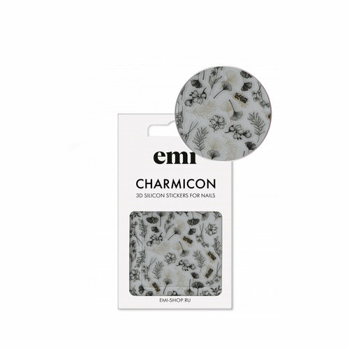 E.Mi, 3D-стикеры №212 Флористика Charmicon 3D Silicone Stickers