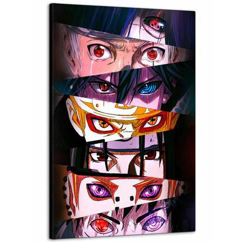 Картина на стену "Аниме - Глаза Коллаж №2" 50x70 см MK10007_G