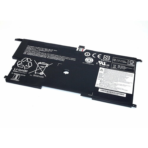 Аккумулятор 00HW002 для ноутбука Lenovo ThinkPad X1 Carbon 20BS 15.2V 51Wh (3355mAh) черный