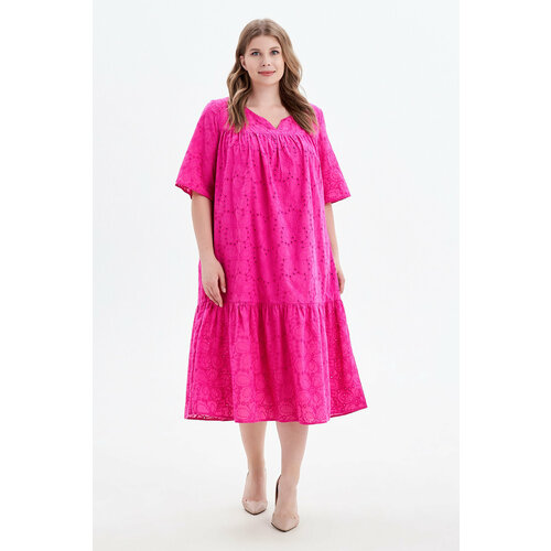 Платье Olsi, размер 54, розовый