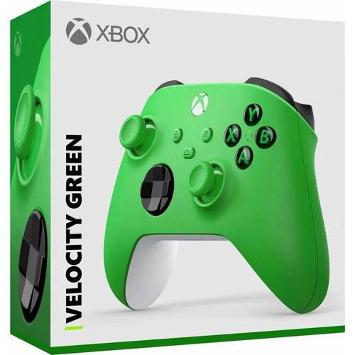 Геймпад беспроводной Series S / X / Xbox One S / X Wireless Controller Velocity Green Зеленый с bluetooth model 1914 джойстик REF 4 ревизия